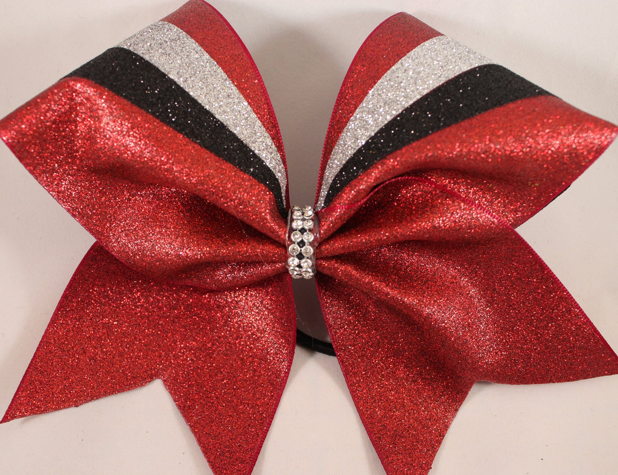 Silver Cheer Bow