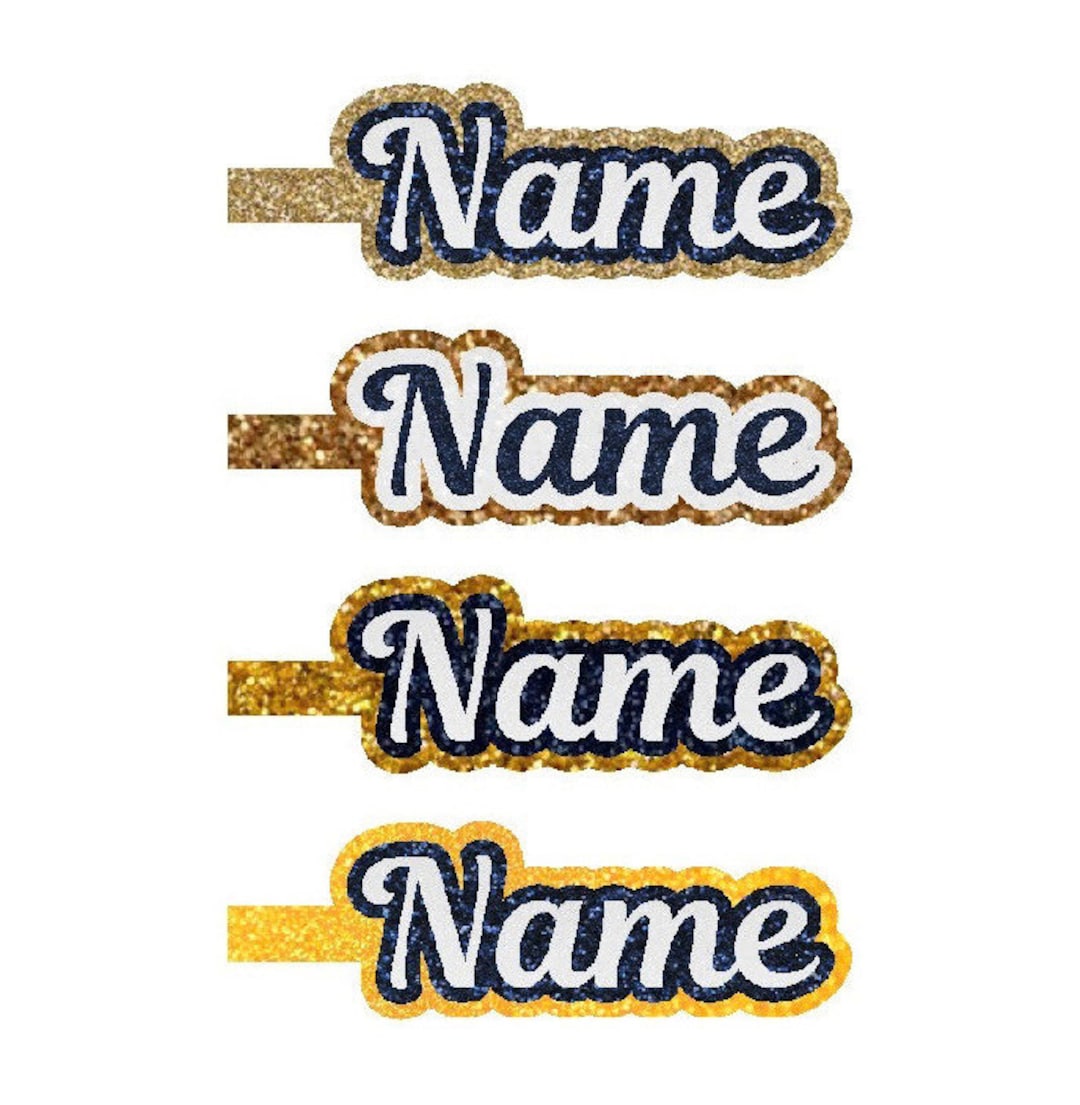 Personalized Cheer Keychains - 3 Color Glitter Name Keychains - Name ...