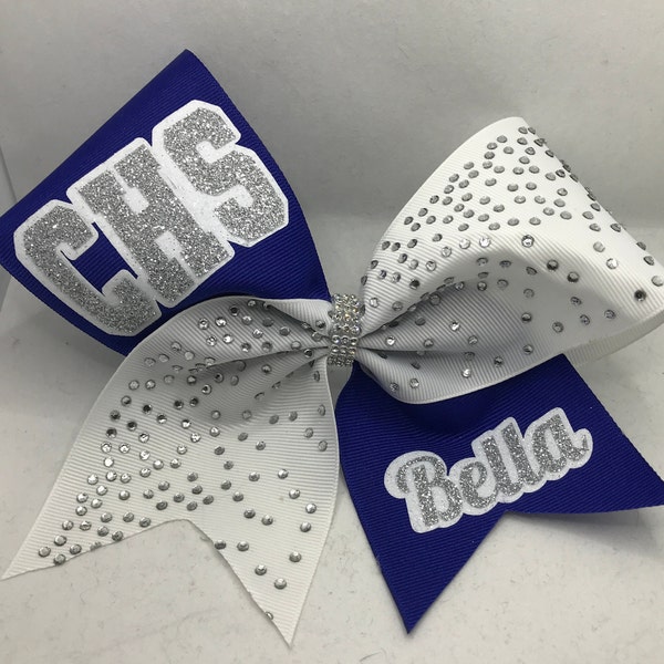 Monogram Cheer Bow - Etsy