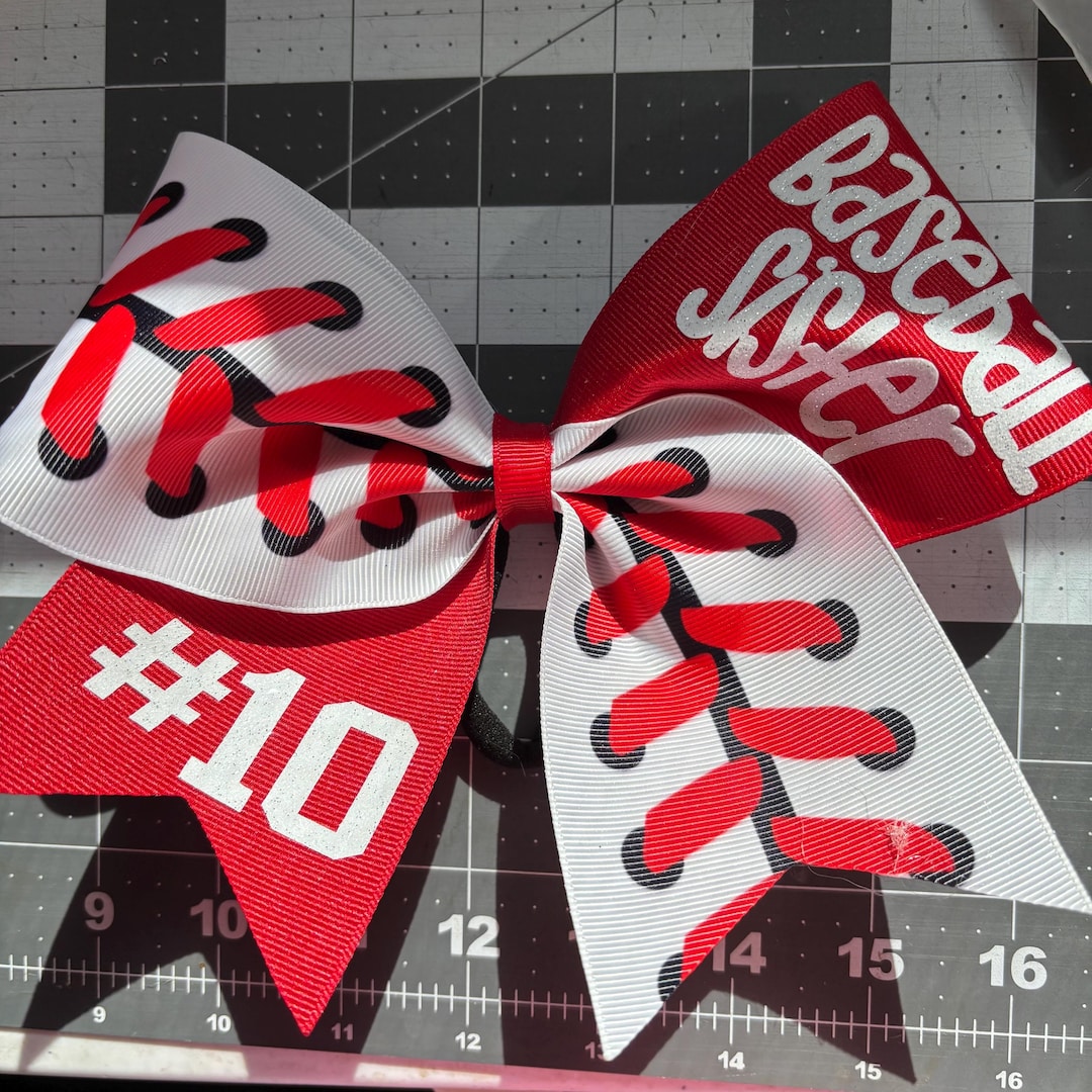 Baseball Sister Cheer Bow - Custom Baseball Cheer Bow , Baseball Sister ...
