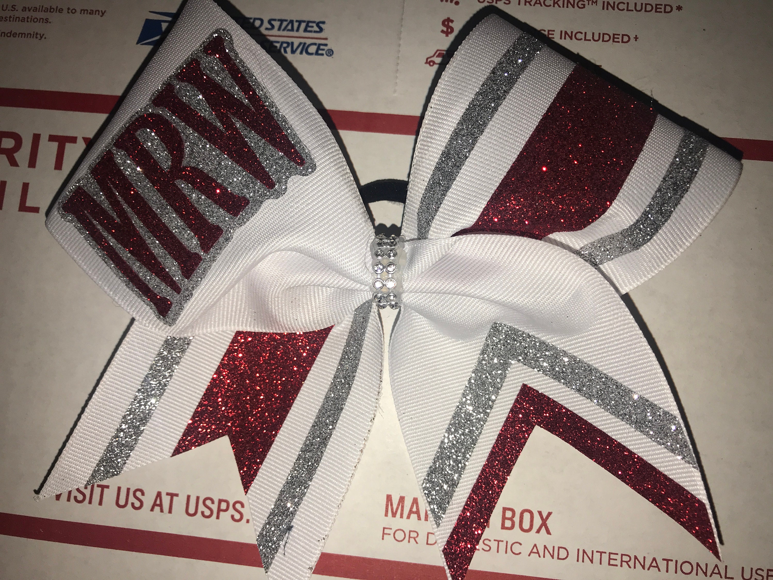 Custom Cheer Bow School Cheer Bows Glitter Team Letters / | Etsy