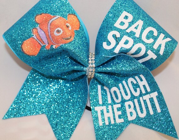 Cheer Bow Back Spot I touch the BUTT stunt group cheer bows | Etsy