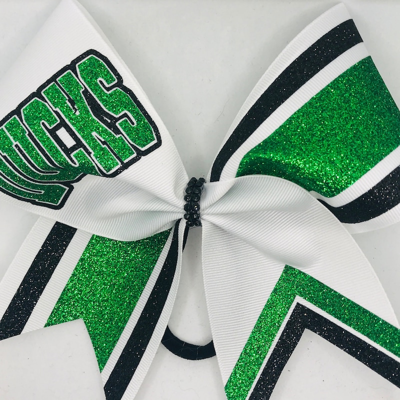 Green Cheer Bow - Etsy