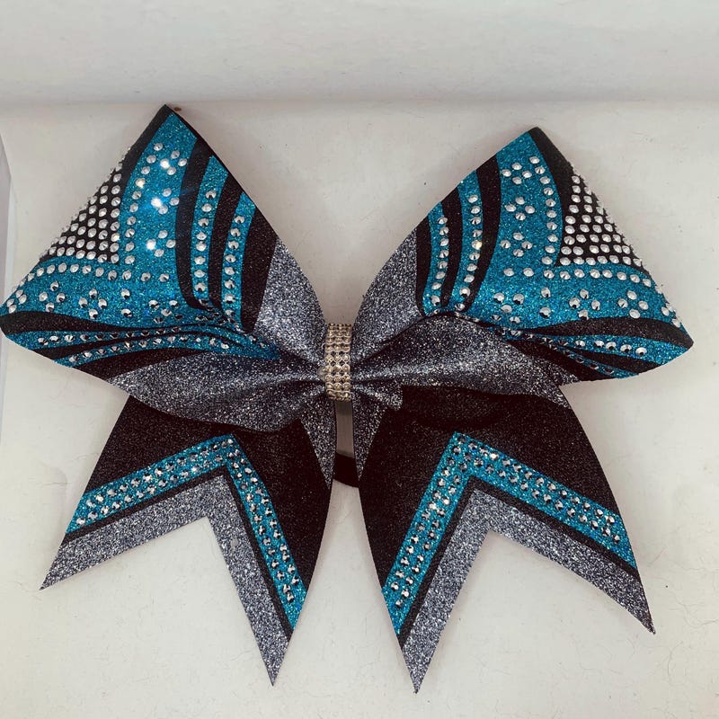 Rhinestone Cheer Bow - Etsy