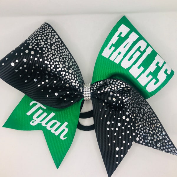 Green Cheer Bow - Etsy