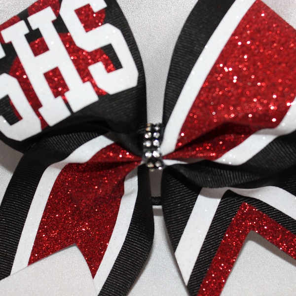 Red and Black Cheer Ribbons - Etsy