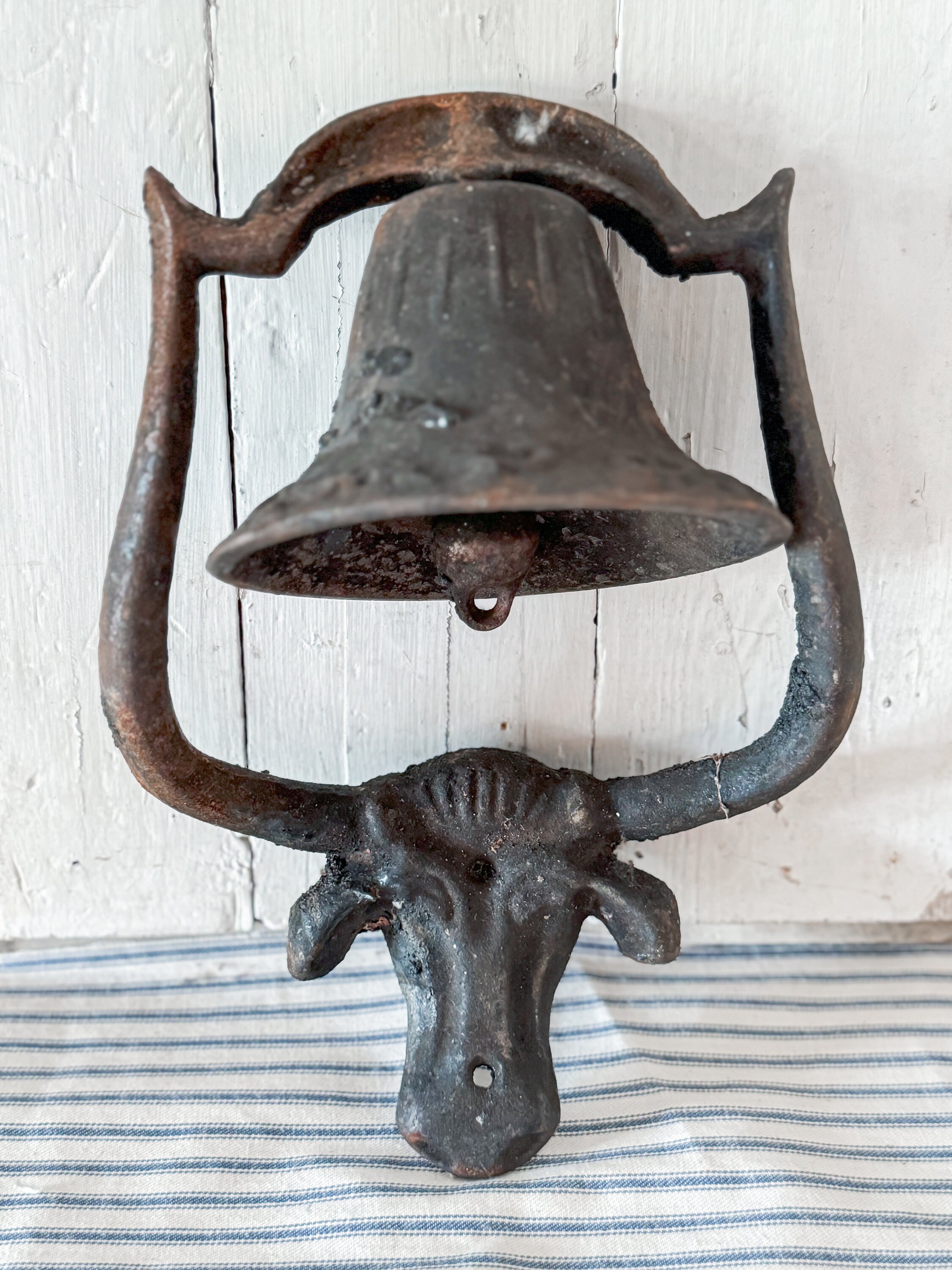 Antique Cast Iron Cow Bell - Etsy