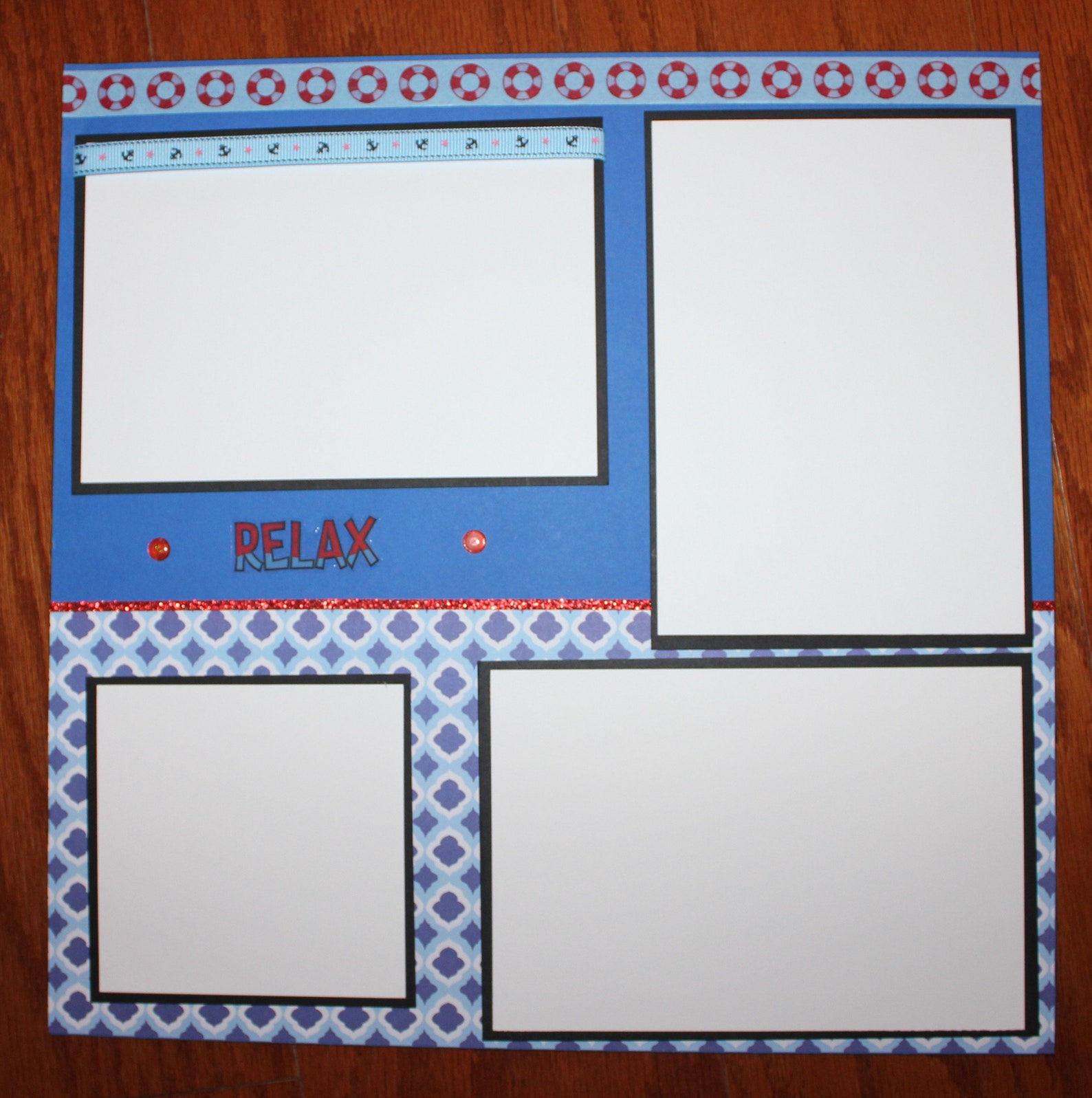 Cruise Scrapbook Layout 2 Pages Each 12 X 12 Handmade Premade Scrapbook ...