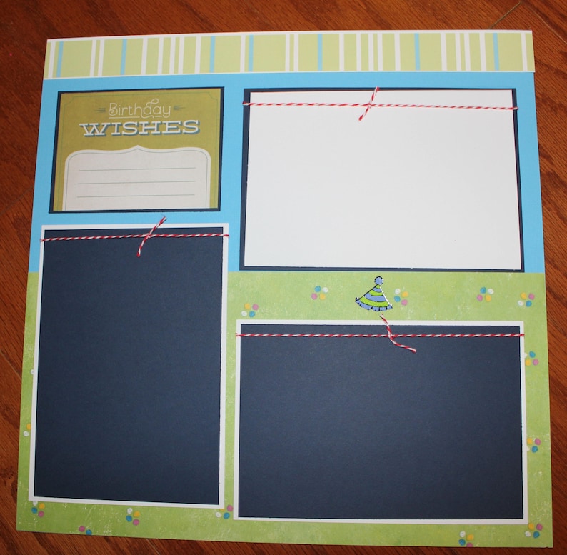 Paper firefighter scrapbook layout pages 2 each 12 x 12 handmade photo ...