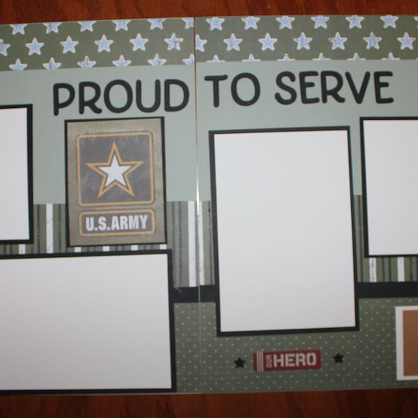 Army Scrapbook Pages - Etsy