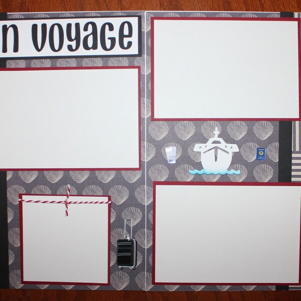 Cruise Scrapbooking Layout - Etsy