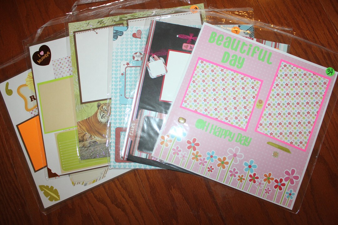 Single Pages Scrapbook Layout Pages Zoo, Family , Music,rock Band ...