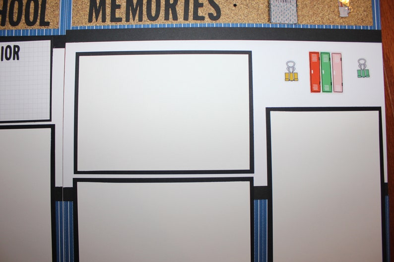 Senior High School Scrapbook Pages 2 Handmade 12 X 12 , Senior Memories ...