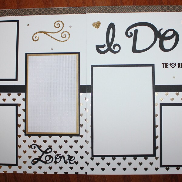 Wedding Scrapbook Layout - Etsy