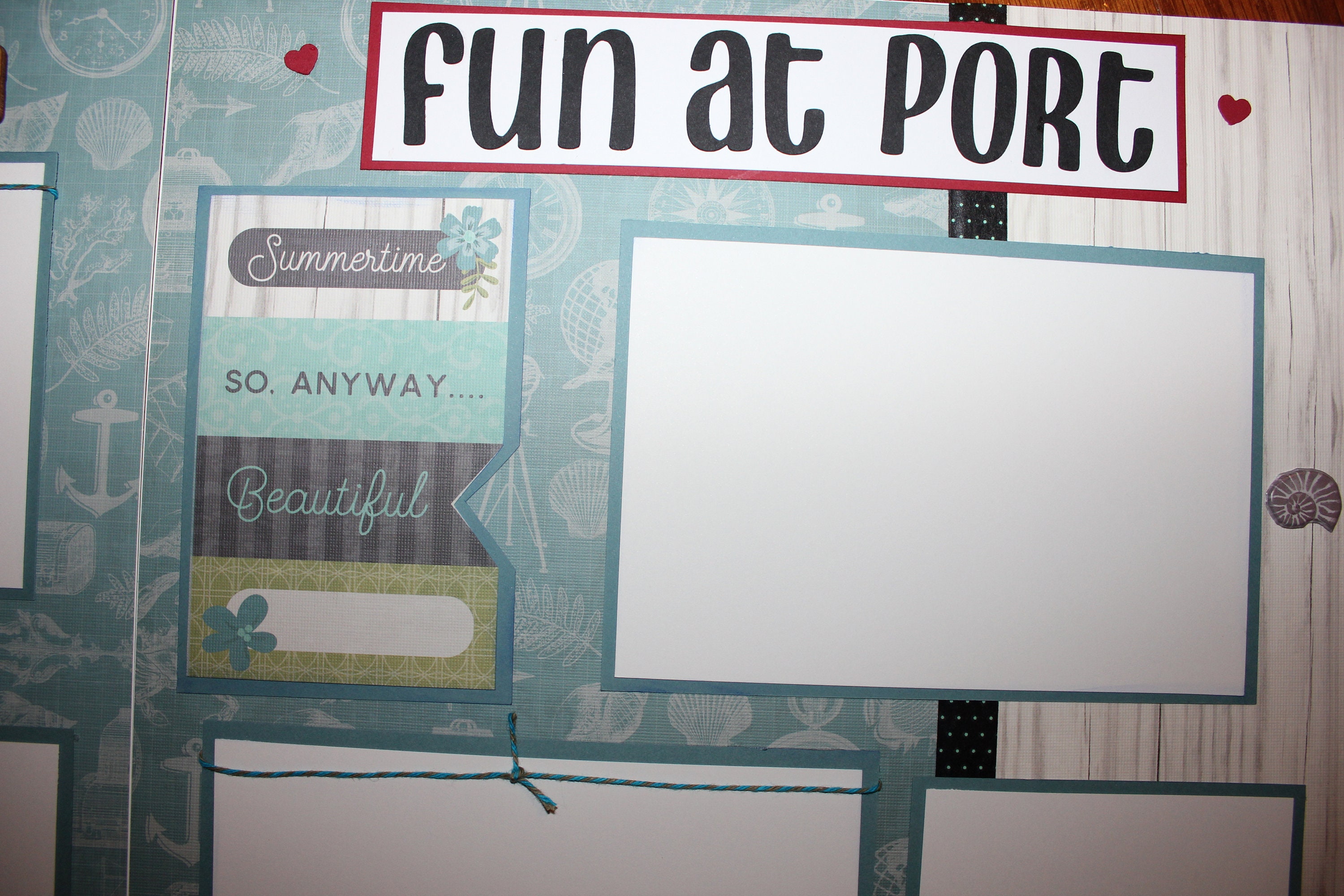 Cruise Scrapbook Layout Pages 2 Each 12 X 12 Titled Fun at PORT ...