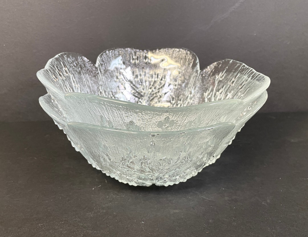 2 Dansk Crystal Floriform Cow Parsley 9" Serving Bowls - Etsy