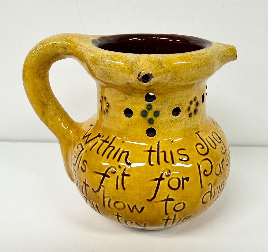 Devon English Art Pottery Torquay Motto Ware Puzzle Jug - Etsy