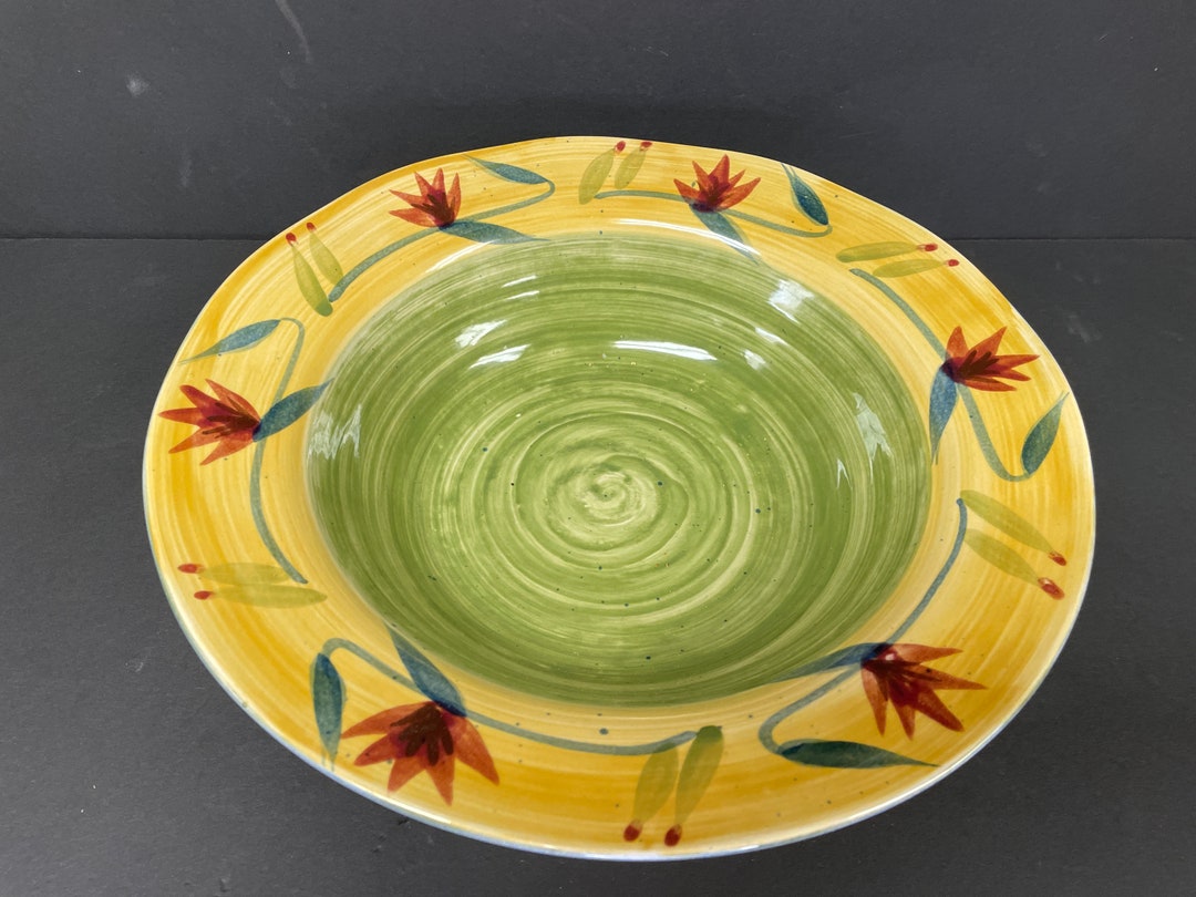 Pier 1 China Elizabeth Pattern 12" Serving Bowl - Etsy