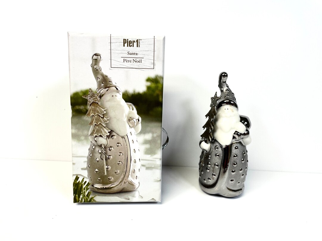 Pier 1 Santa Pere Noel Figurine Decoration MIB Mint in Box - Etsy