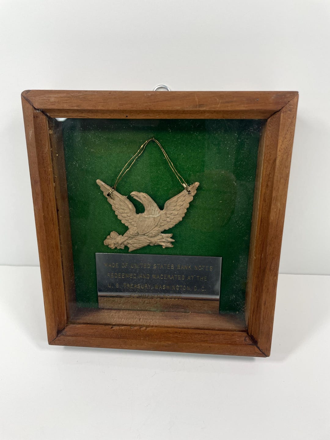 Antique Macerated Currency Money Eagle Paper Mache Framed - Etsy