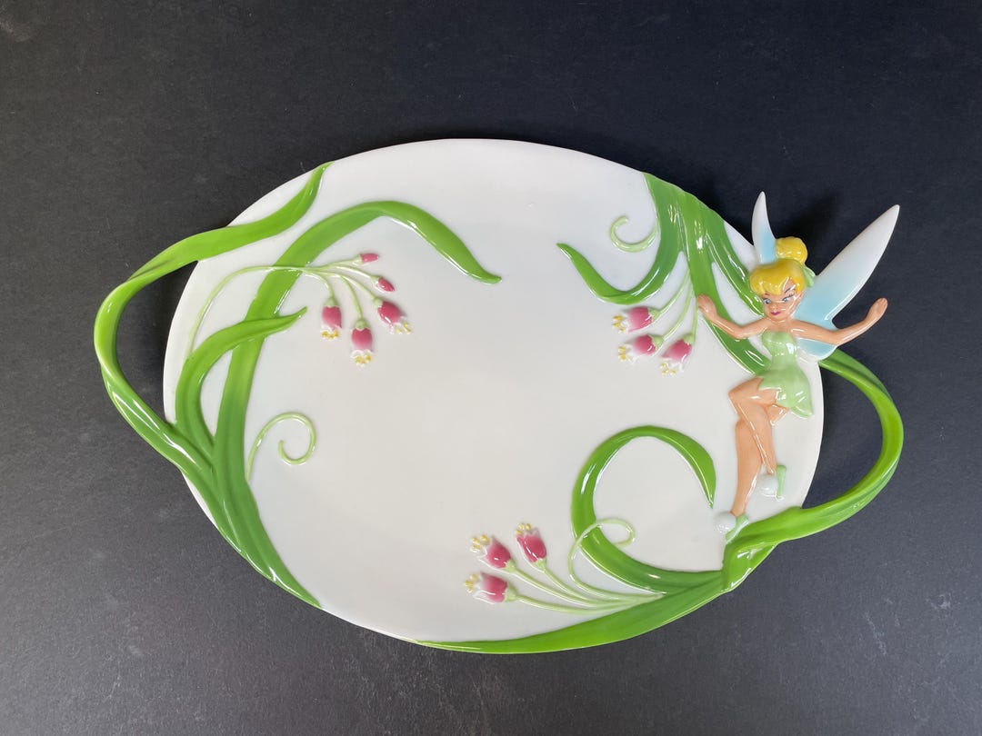 Disney Peter Pan Tinker Bell China Porcelain Tea Dresser Tray - Etsy