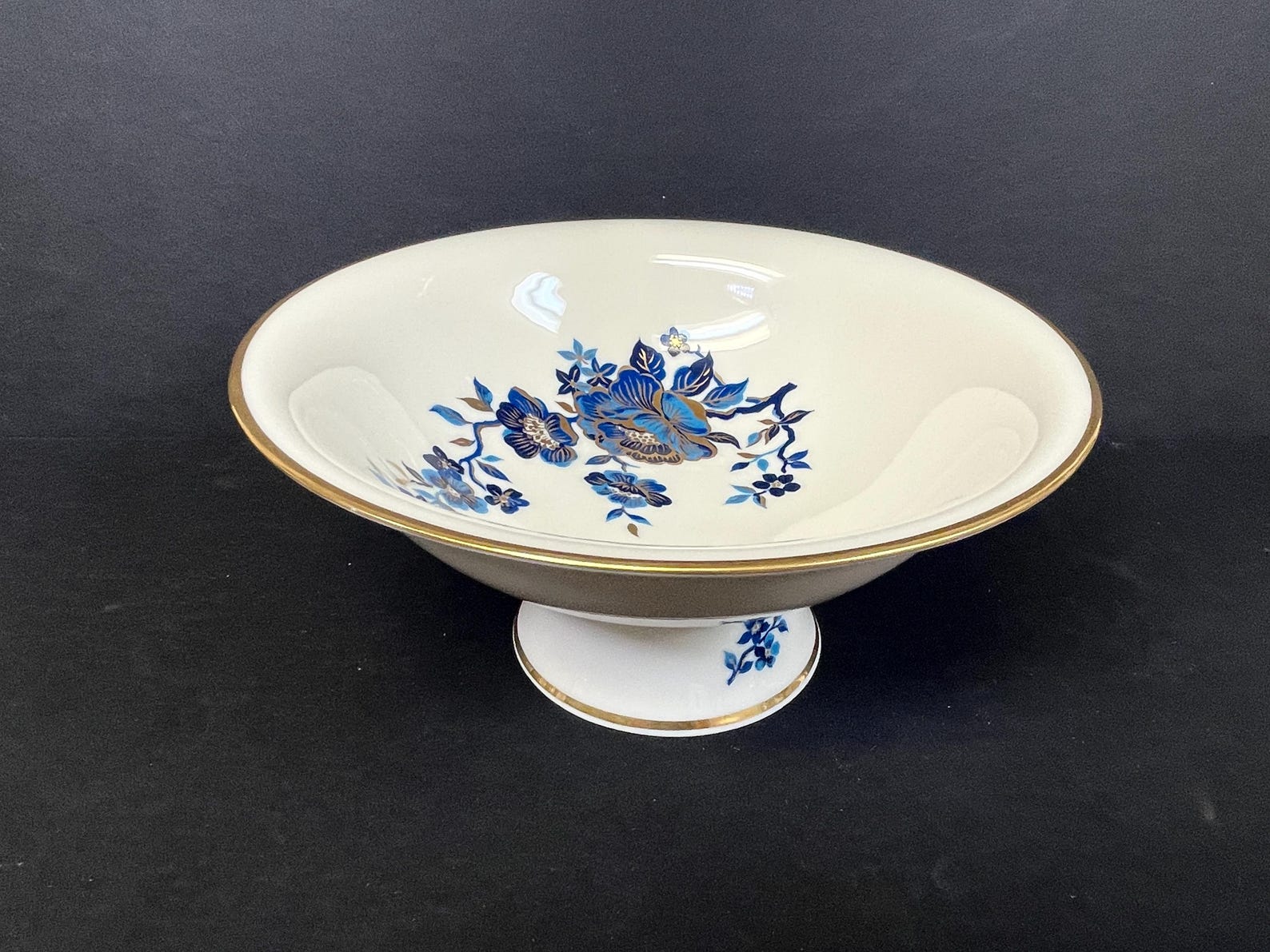 Lenox China Pagoda Pattern Footed Bowl Compote 7 3/4" - Etsy