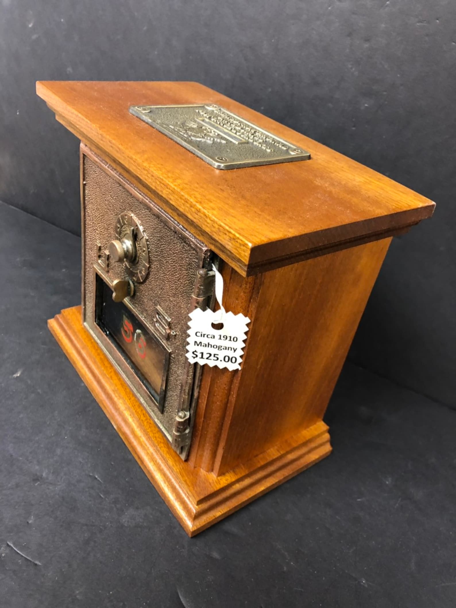 Antique US Post Office Box Door Coin Bank Mahogany Circa 1910 US 1-8 - Etsy