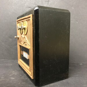 Antique US Post Office Box Door Coin Bank Australian Blackwood Ebonized ...
