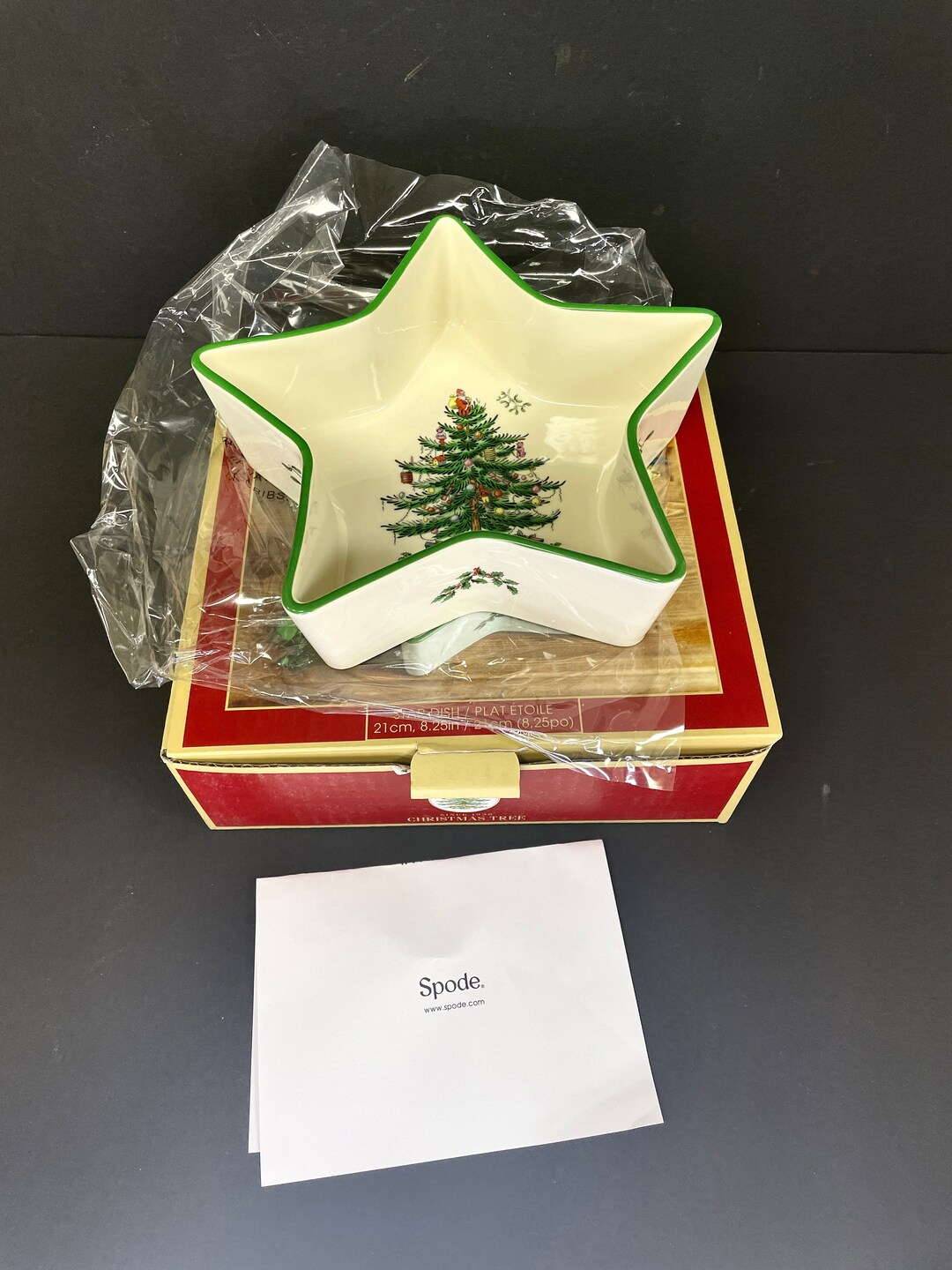 Spode China Christmas Tree Pattern Star Bowl New in Box With Tags MIB - Etsy