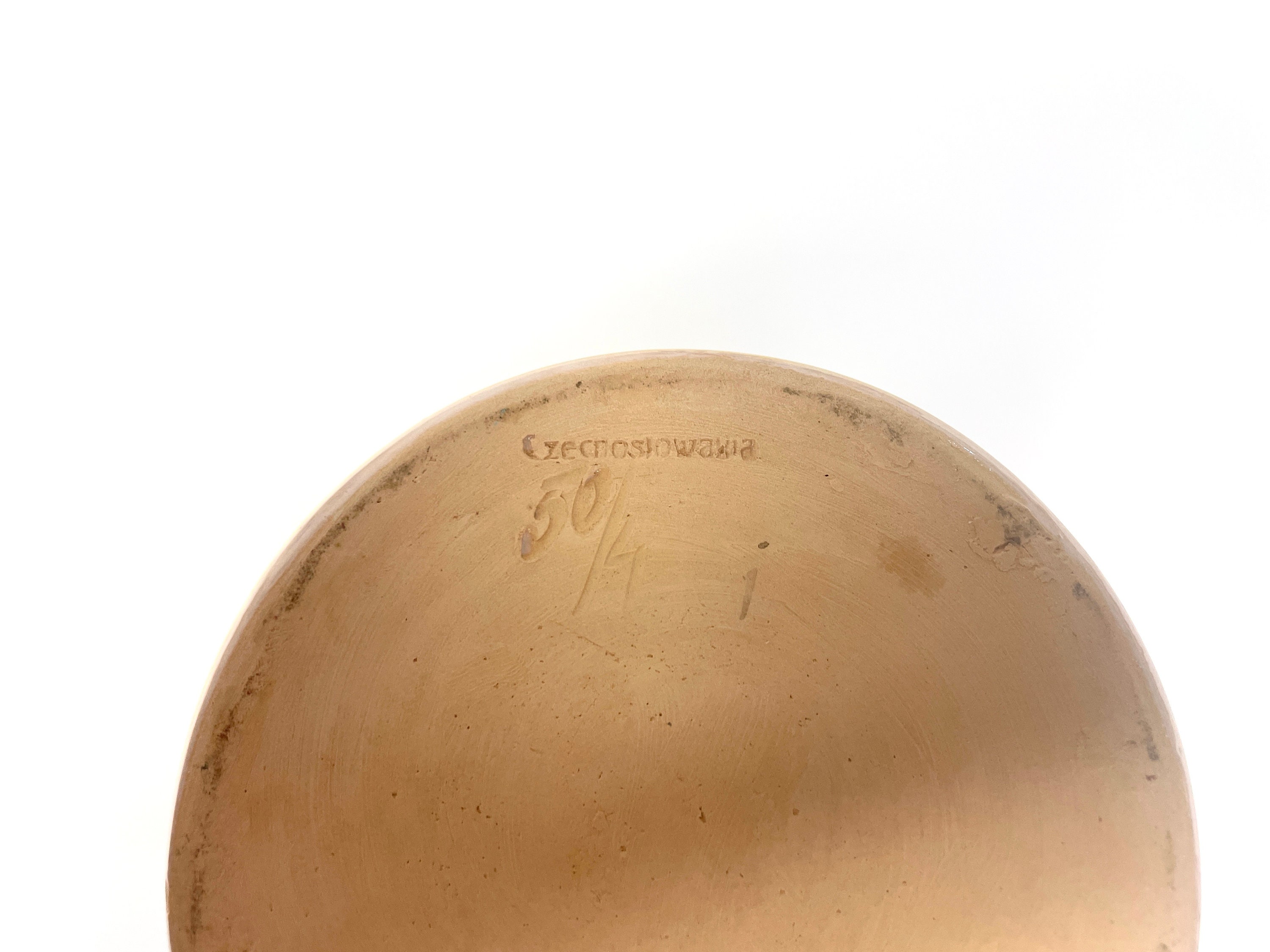 4 Vintage Hand Painted Czechoslovakia Redware Terra Cotta Art - Etsy