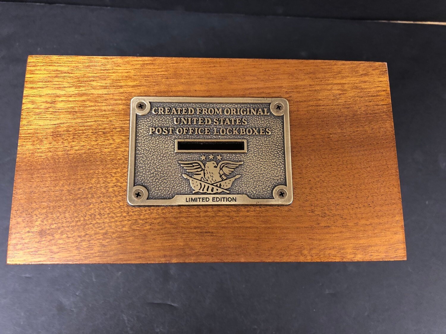 Antique US Post Office Box Door Coin Bank Mahogany Circa 1910 US 1-8 - Etsy