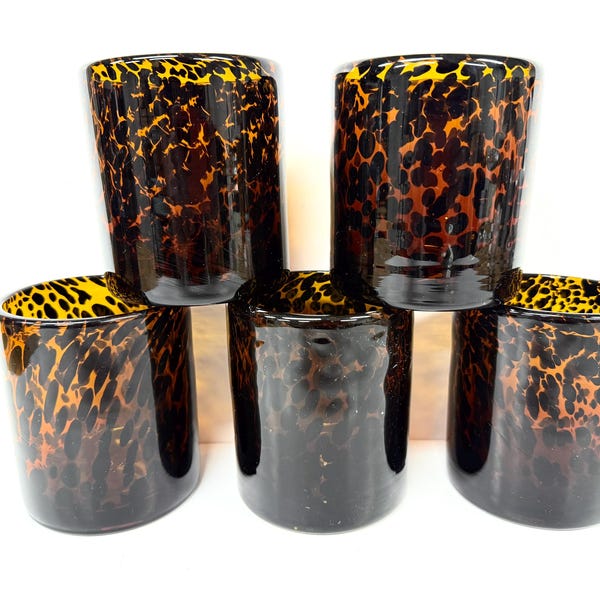 Tortoise Shell Glass - Etsy