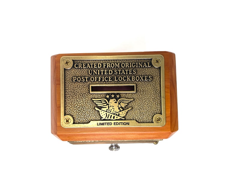 Antique US Post Office Box Door Bank Aromatic Red Cedar C 1960 - Etsy