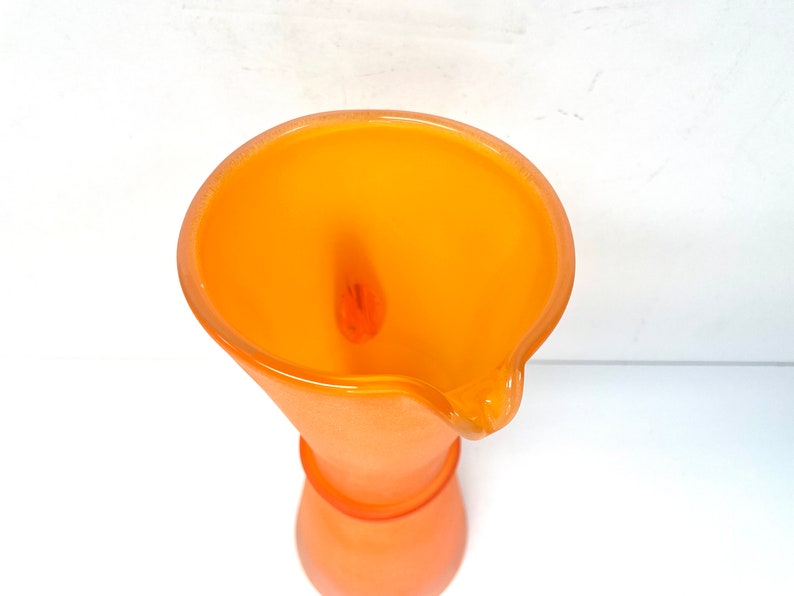 Mikasa Art Glass Orange Satin Post Modern Pitcher 11 1/4" - Etsy