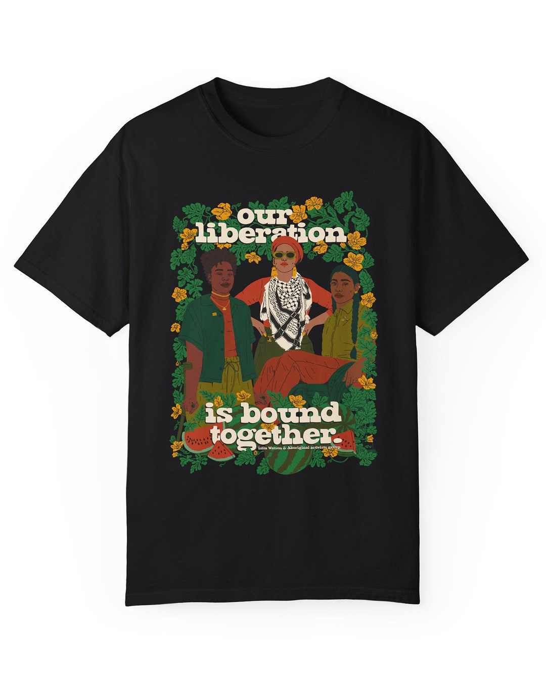 Our Liberation is Bound Together T-shirt | Lailla Watson | LGBTQ BIPOC ...