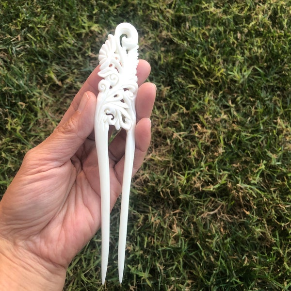 Bone Hair Clip - Etsy