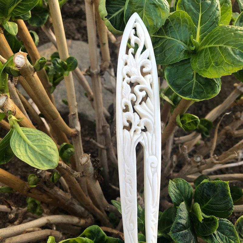 Bone Hair Clip - Etsy