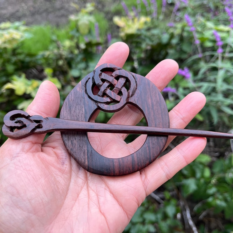 Large Wooden Hair Pins - Etsy