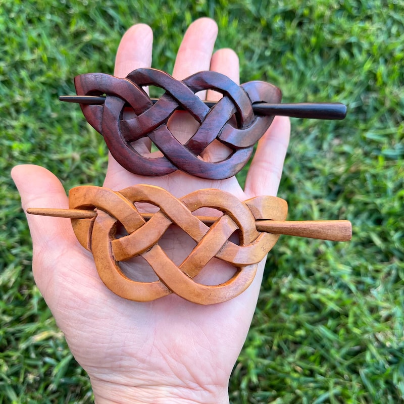 Wood Hair Slides - Etsy