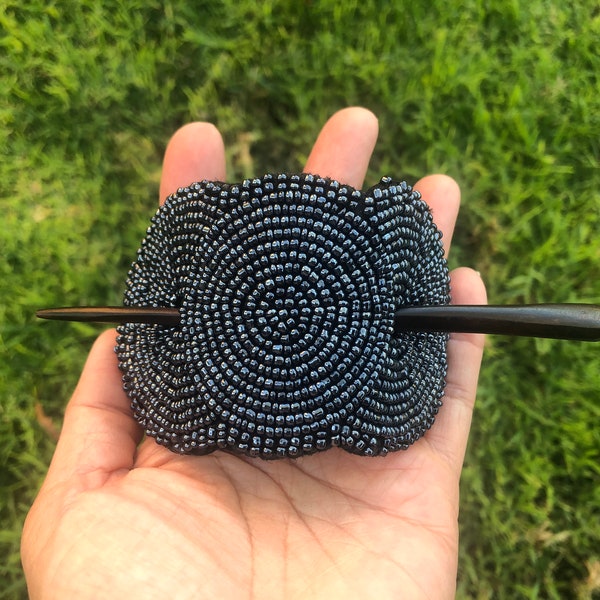 Seed Bead Barrette - Etsy