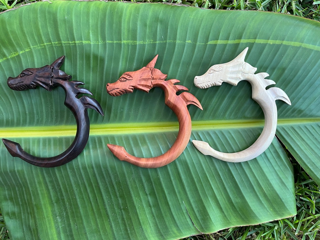 CURVED DRAGON Wood Hair Fork. Curved Dragon Wood Hair Stick.curved ...
