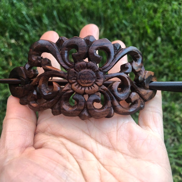 Wooden Hair Clip - Etsy