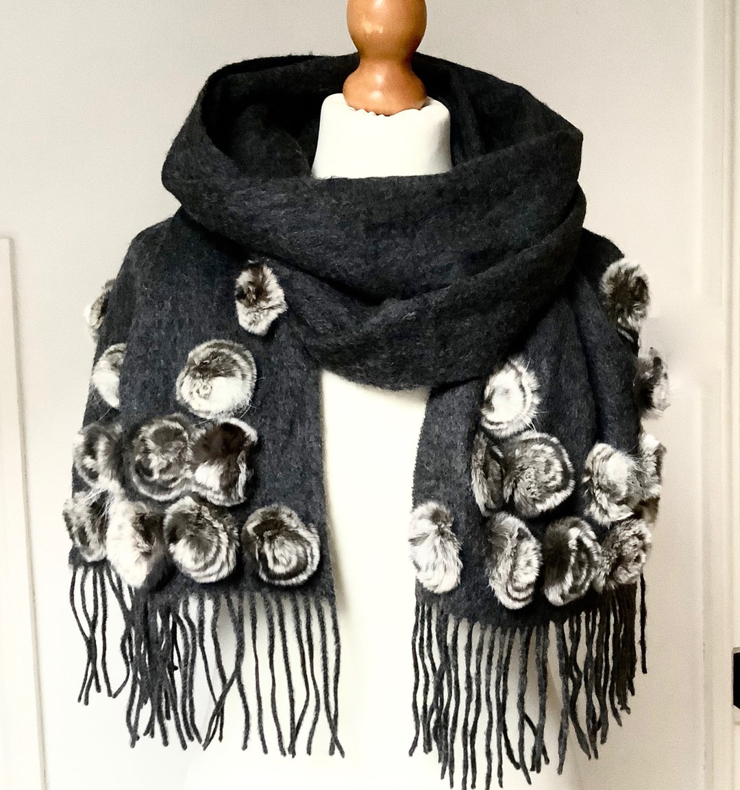 Giorgio Passigatti Italian Wool With 10% Cashmere Scarf/wrap - Etsy