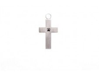Paw Print Cross Pendant - Etsy