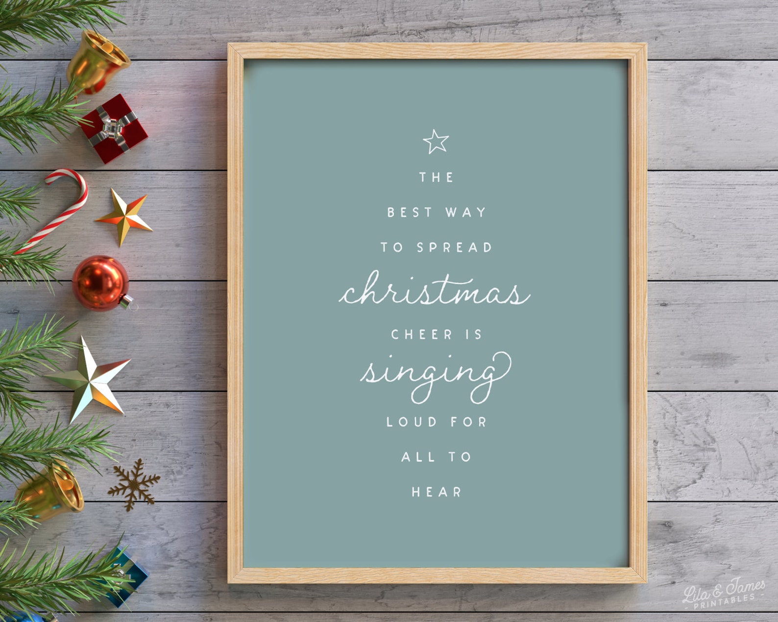 Simple Christmas Quote Printable Art, Digital Download Sign, Printable ...