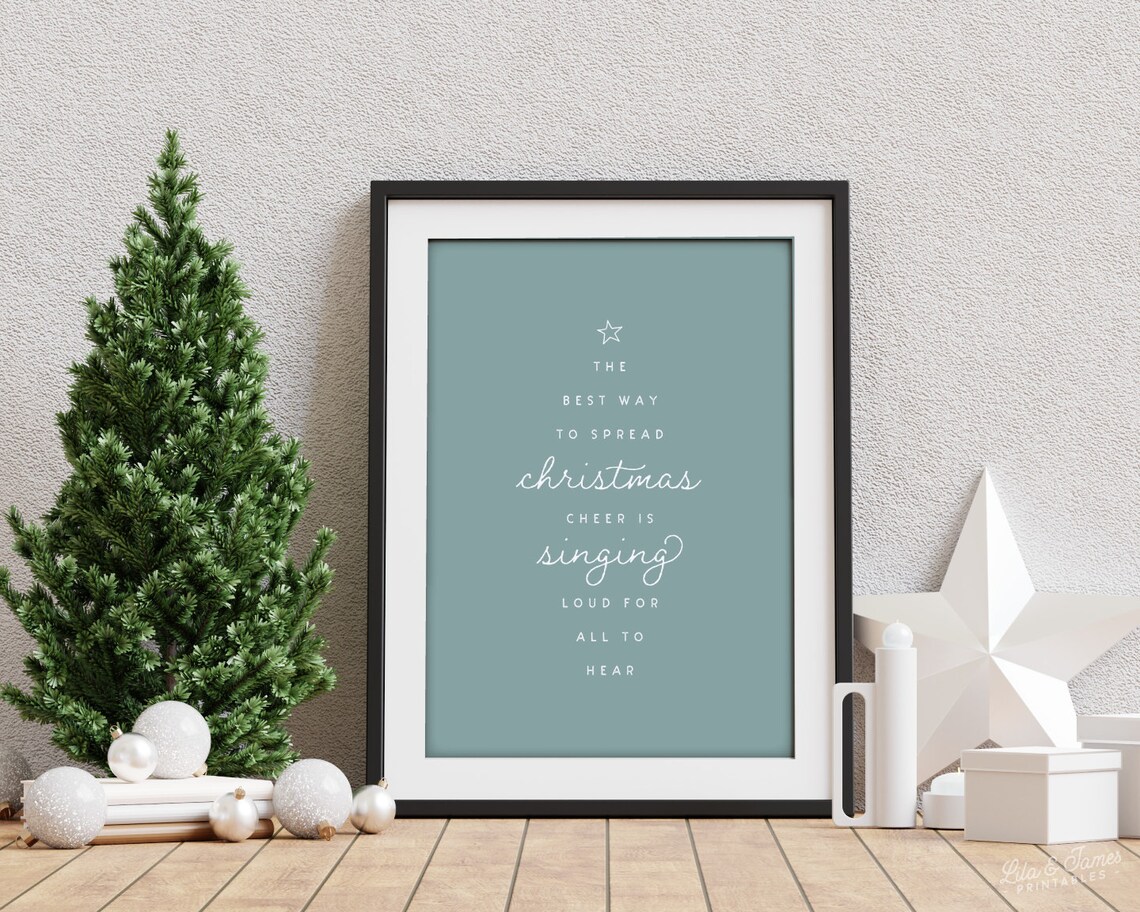 Simple Christmas Quote Printable Art, Digital Download Sign, Printable ...