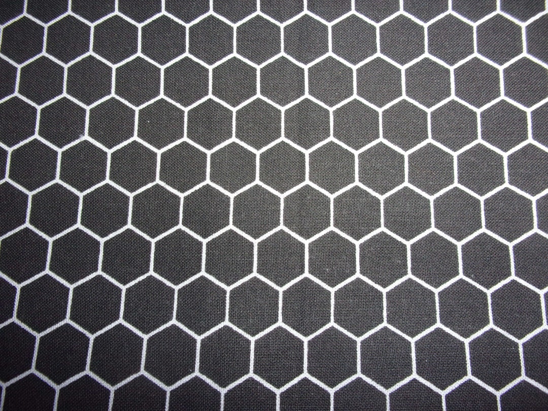 Chicken Wire Print Black and White Cotton Fabric Remnant - Etsy