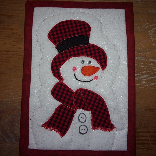 Snowman Mug Rugs - Etsy
