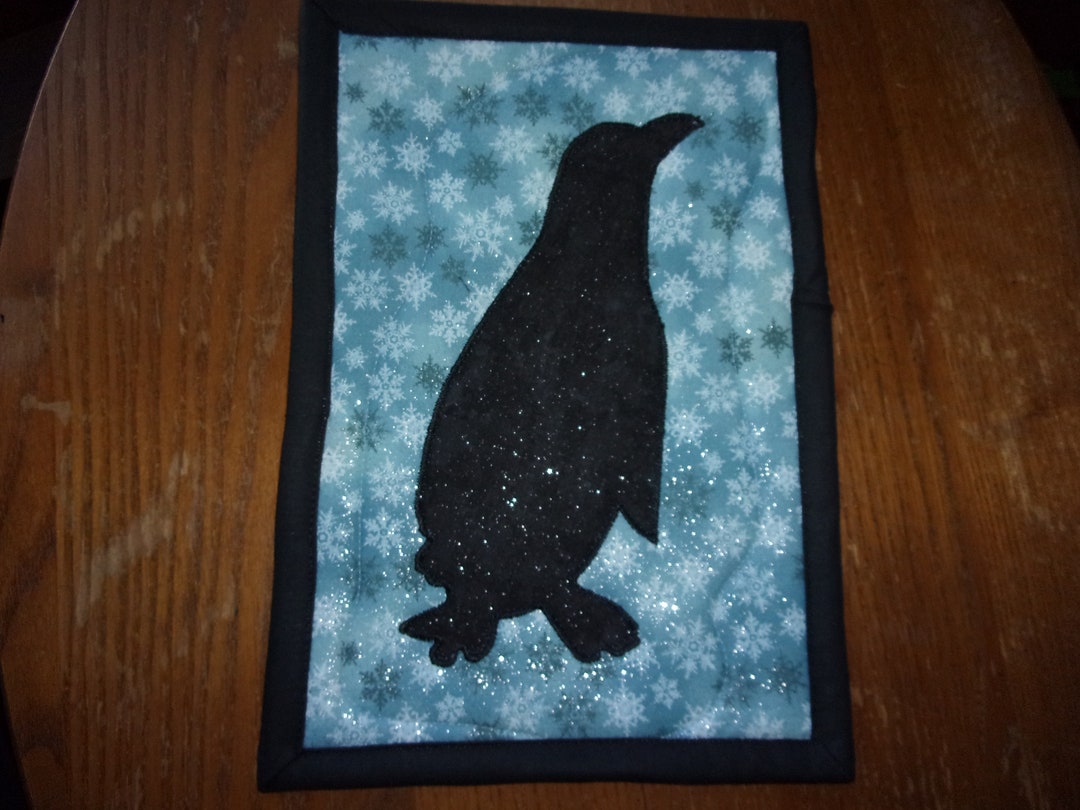 Penguin Mug Rug-note-this is Not a Pot Holder or Hot Pad - Etsy