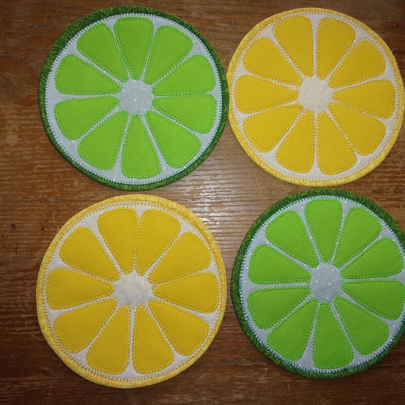 Lemon Coasters - Etsy